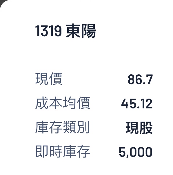 1319 東陽 - 抱的期間很痛苦 40-50洗的...｜CMoney 股市爆料同學會