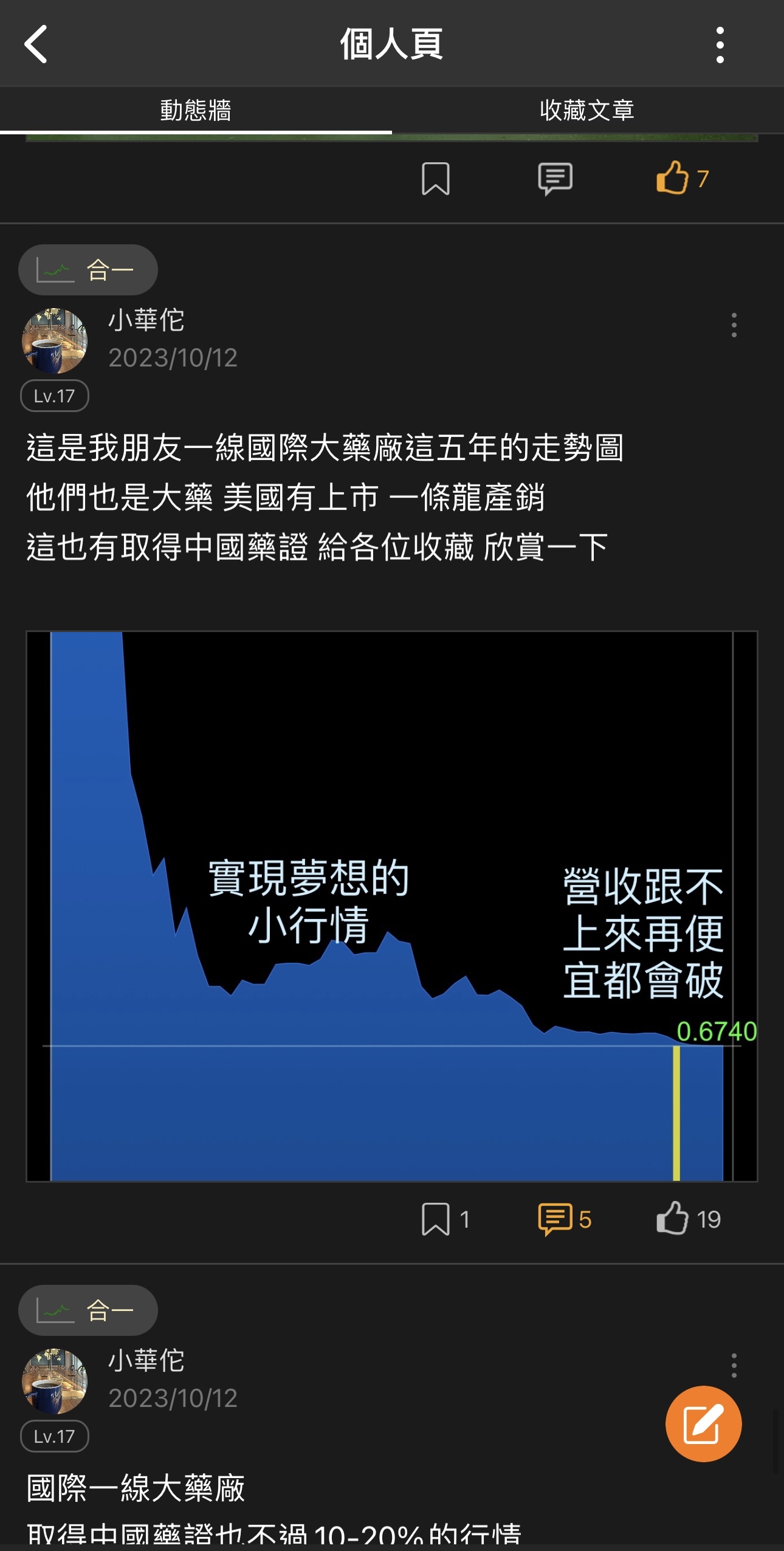 4743 合一 - 我10月份就已經跟各位分享了 ...｜CMoney 股市爆料同學會