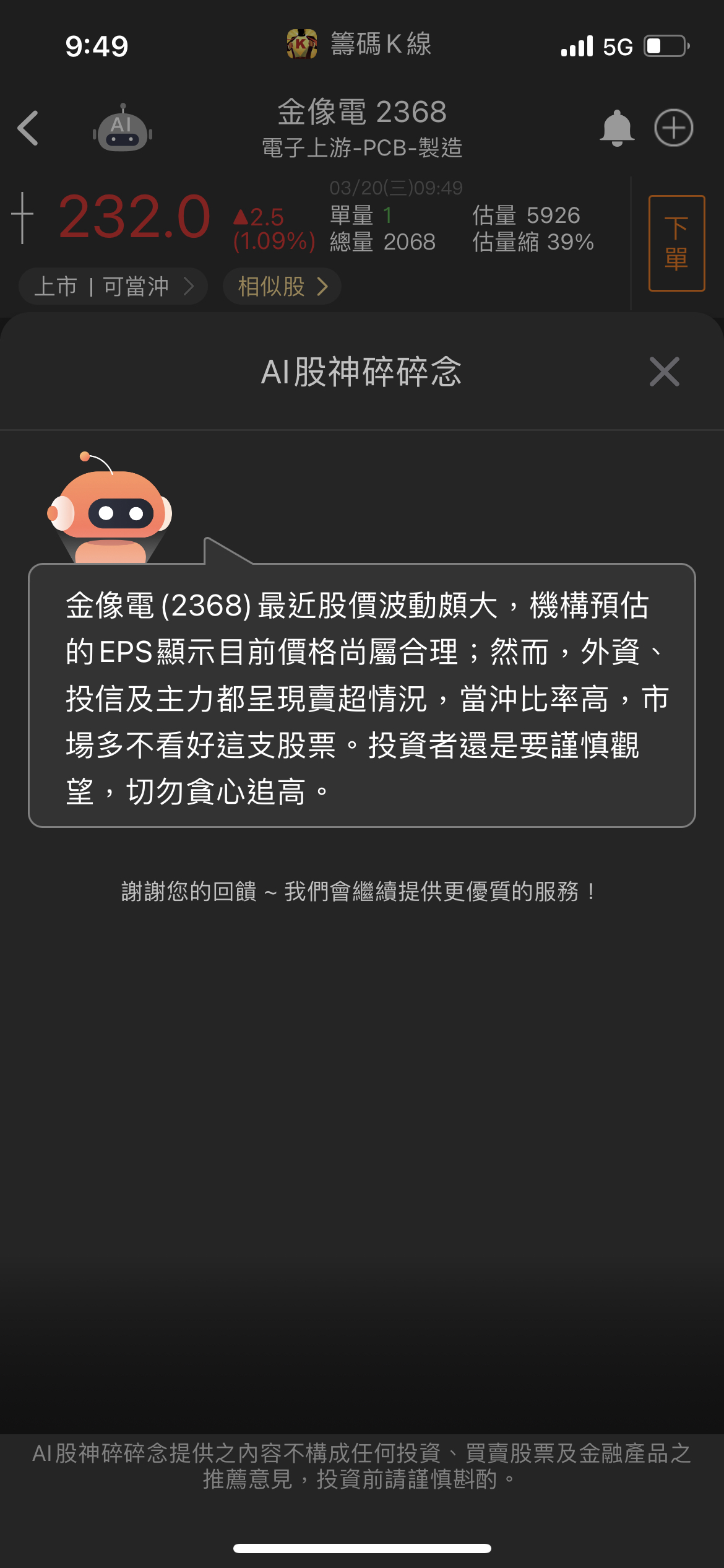 2368 金像電 - 參考看看喔不一定是對的｜CMoney 股市爆料同學會