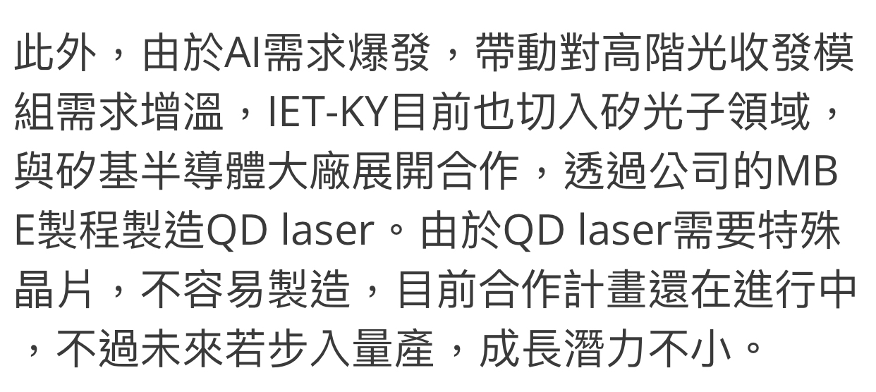 IET-KY(4971) - 今日股價走勢+IET-KY討論區