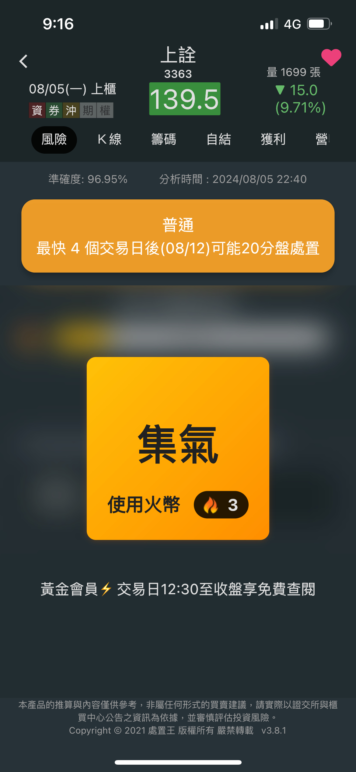 3363 上詮 - 應該不會處置了…昨天量少避開 ...｜CMoney 股市爆料同學會