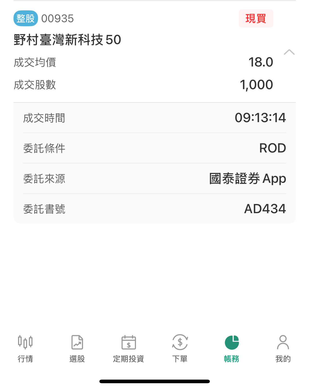 野村臺灣新科技50(TPE:00935)-今日股價與歷史行情走勢