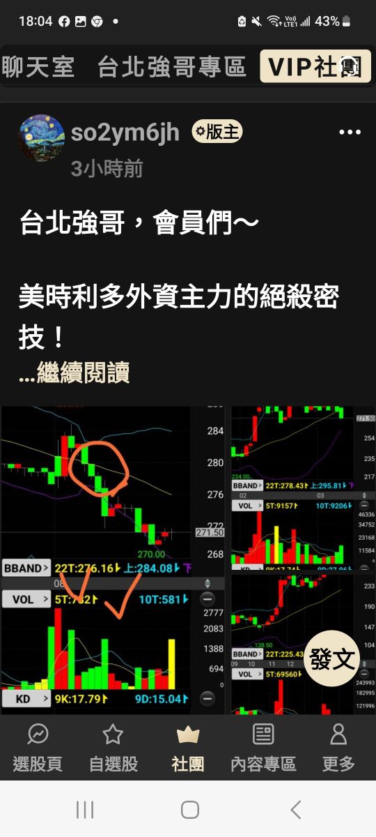 1795 美時 - 台北強哥，老粉絲們～ 圖一 VIP社團有解析〔美時外資主...｜CMoney 股市爆料同學會