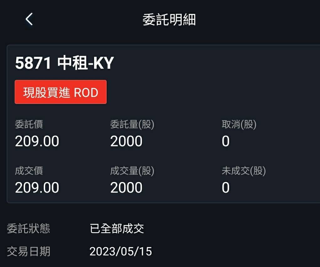 5871 中租-KY - 209先撿二張 明天205.200各2張好了，可能嗎?｜股市爆料同學會