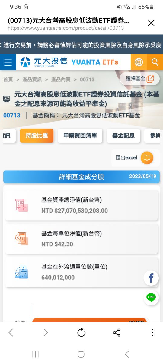 00713 元大台灣高息低波 - 00713規模增加到270億元｜股市爆料同學會