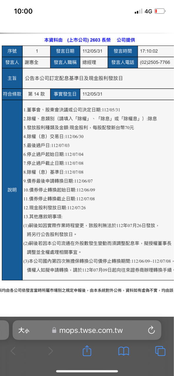 2603 長榮 - https://ctee.co...｜CMoney 股市爆料同學會