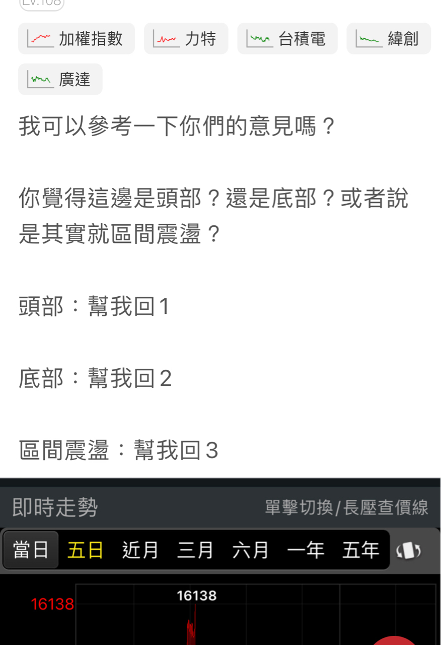 TWA00 加權指數 - 感謝大家的回覆，容我再問最後一...｜CMoney 股市爆料同學會