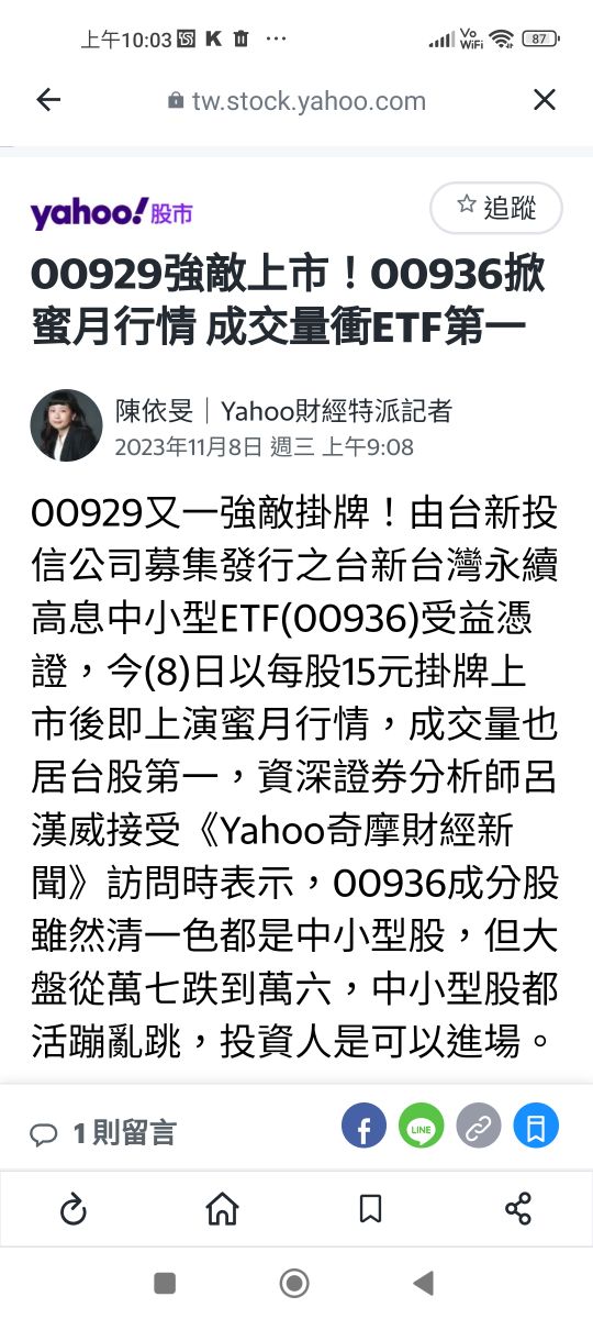 6176 瑞儀 - 00936今天上市，成交量衝E...｜CMoney 股市爆料同學會