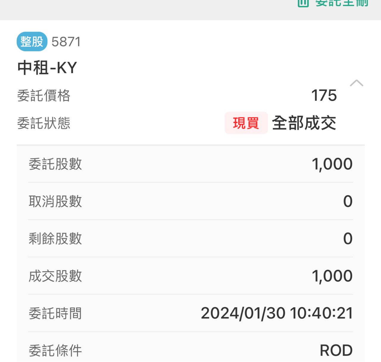 5871 中租-KY - 逢低買進，再低再進 一年至少都賺十元以上 這價位很可以 希望...｜股市爆料同學會