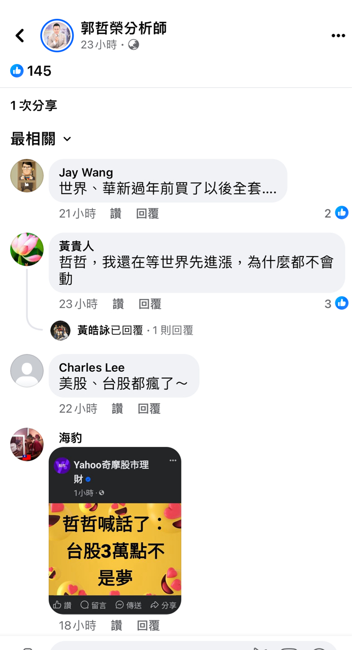 5347 世界 - ==…看起來還好 會員買南電…...｜CMoney 股市爆料同學會