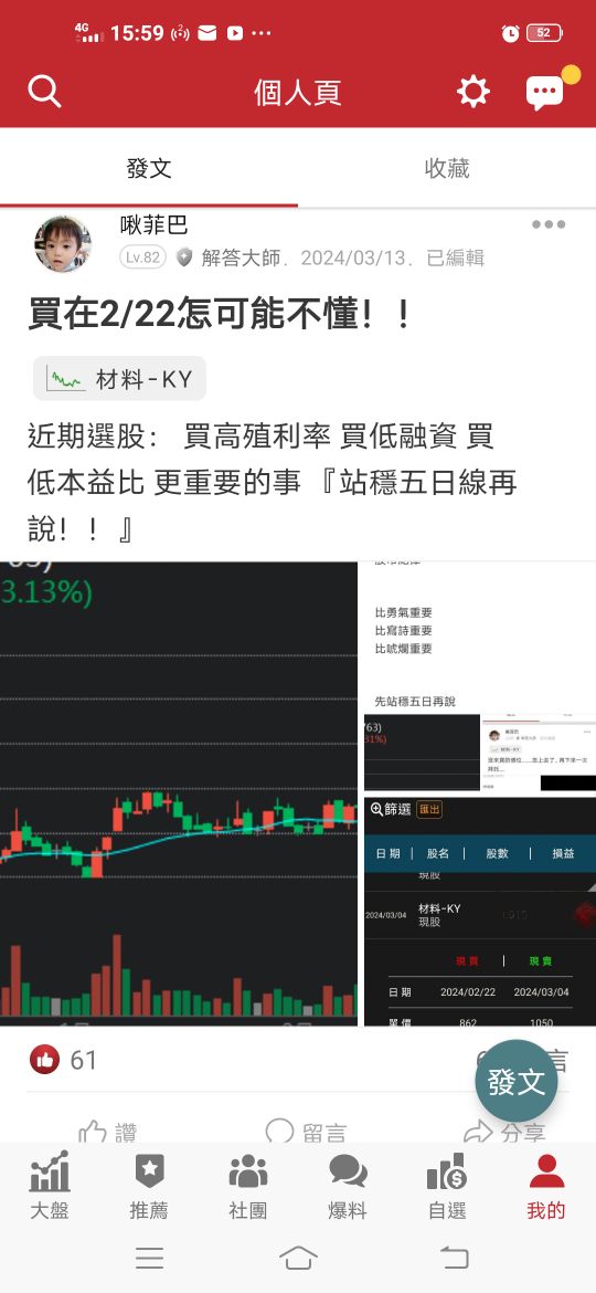 4763 材料*-KY - 奇怪站上五日線三天，有這難嗎？ 這直線比開飛機中線還...｜CMoney 股市爆料同學會
