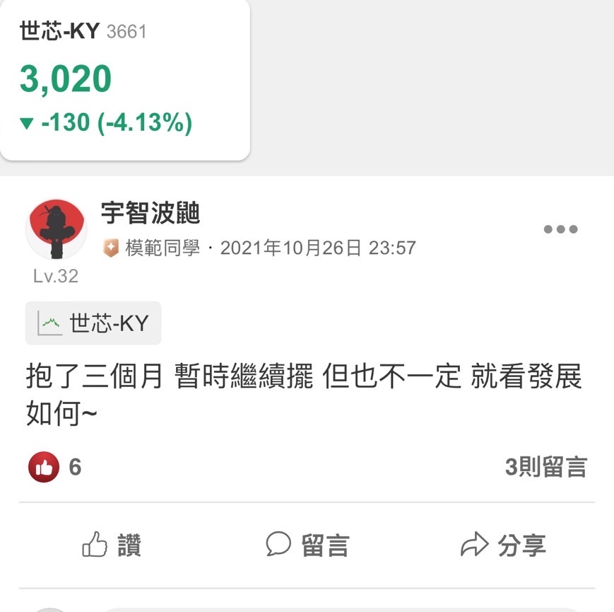 3661 世芯-KY - 你們大概是何時開始注意我 可以留言一下 認真好奇 謝謝｜CMoney 股市爆料同學會