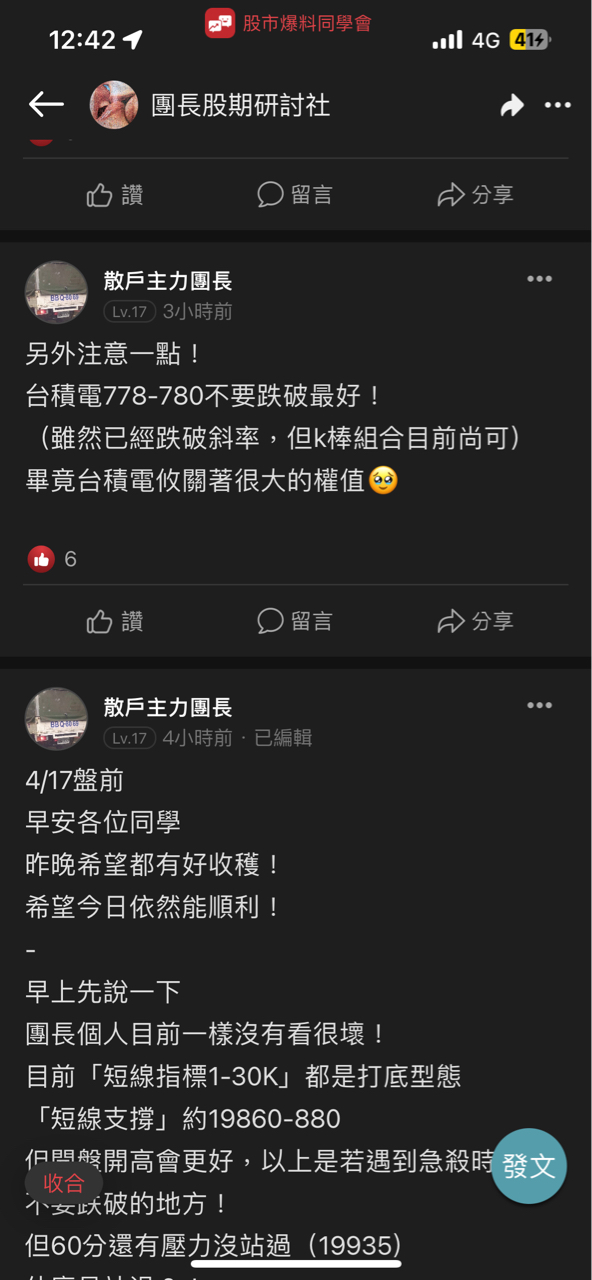 TWA00 加權指數 - 今日盤前提醒各位 1-30分打底型態 關鍵價19935 開盤...｜CMoney 股市爆料同學會