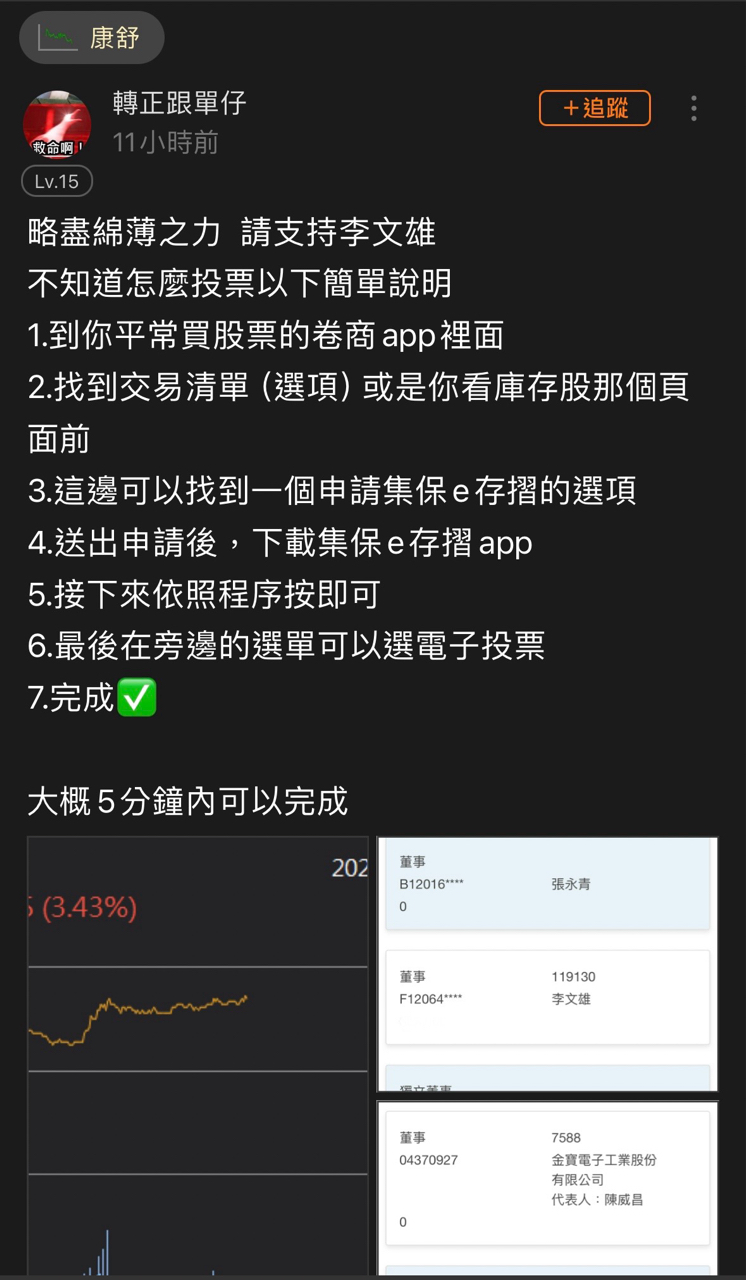 6282 康舒 - 還沒投票版友們 把握最後期限 ｜CMoney 股市爆料同學會