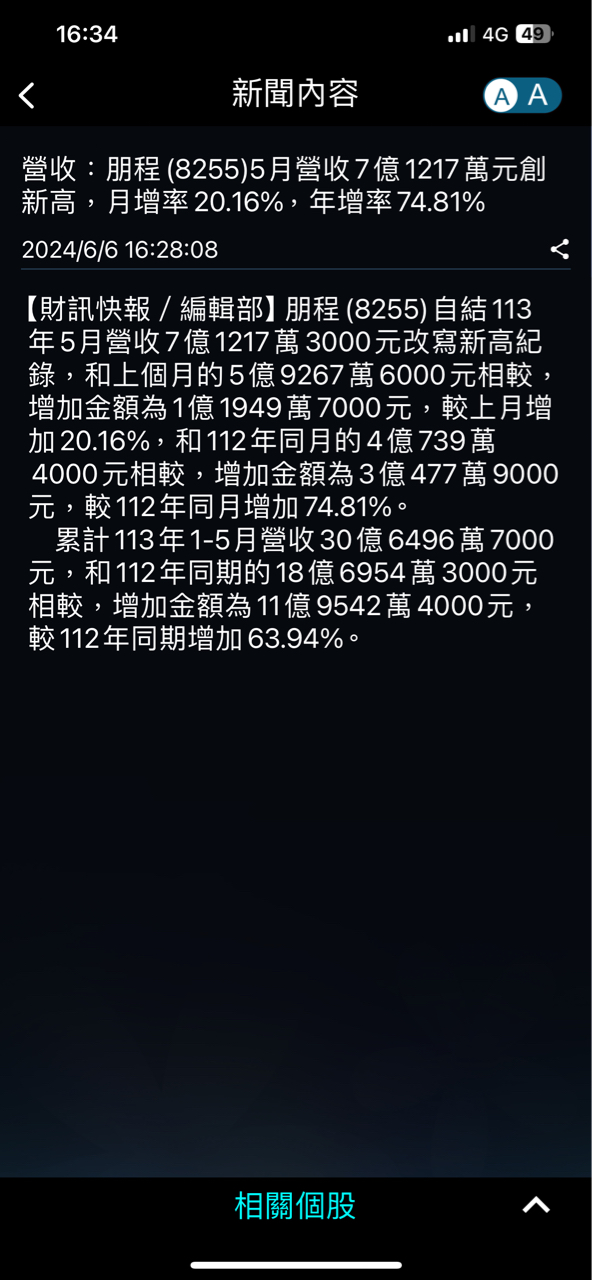 8255 朋程 - 繼續保持｜CMoney 股市爆料同學會