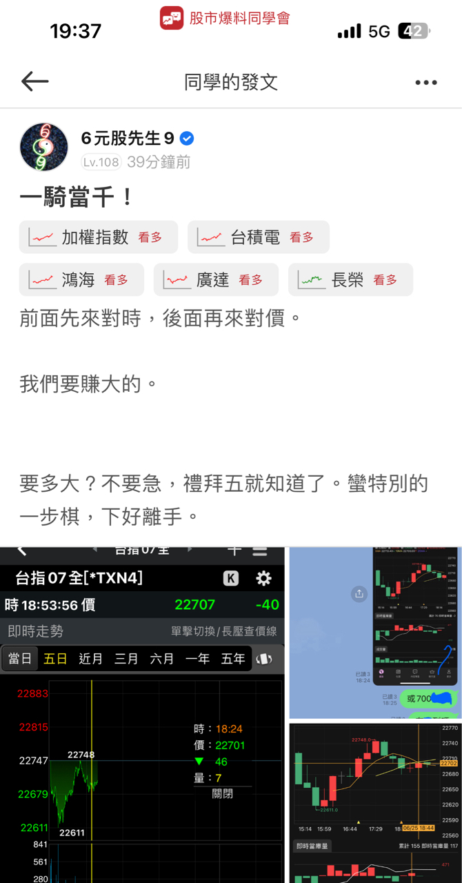 TWA00 加權指數 - 再看一眼，多思考一下｜CMoney 股市爆料同學會