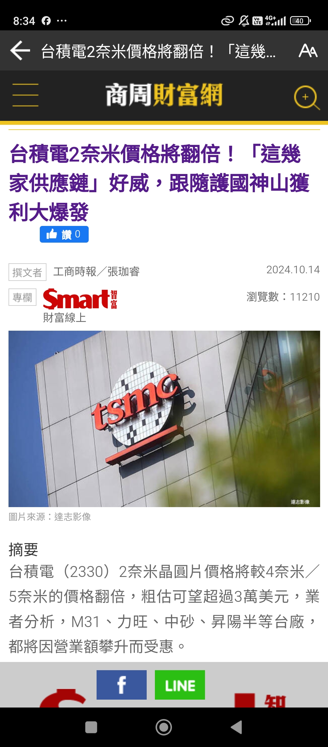 6643 M31 - 2奈米 ｜CMoney 股市爆料同學會