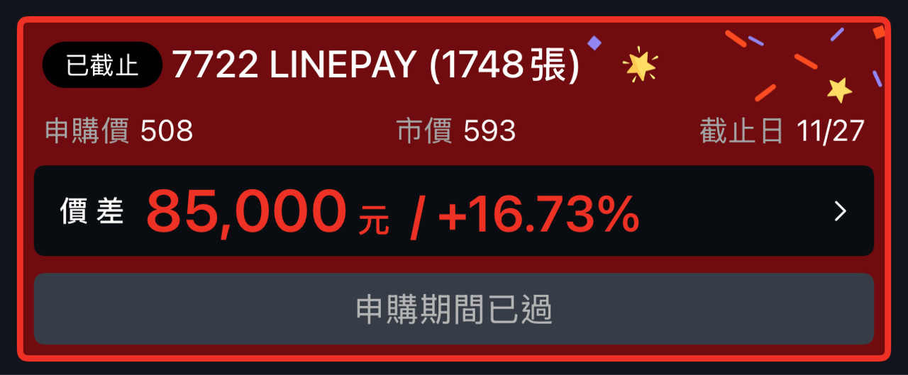 LINEPAY(7722)-今日即時股價與歷史行情走勢