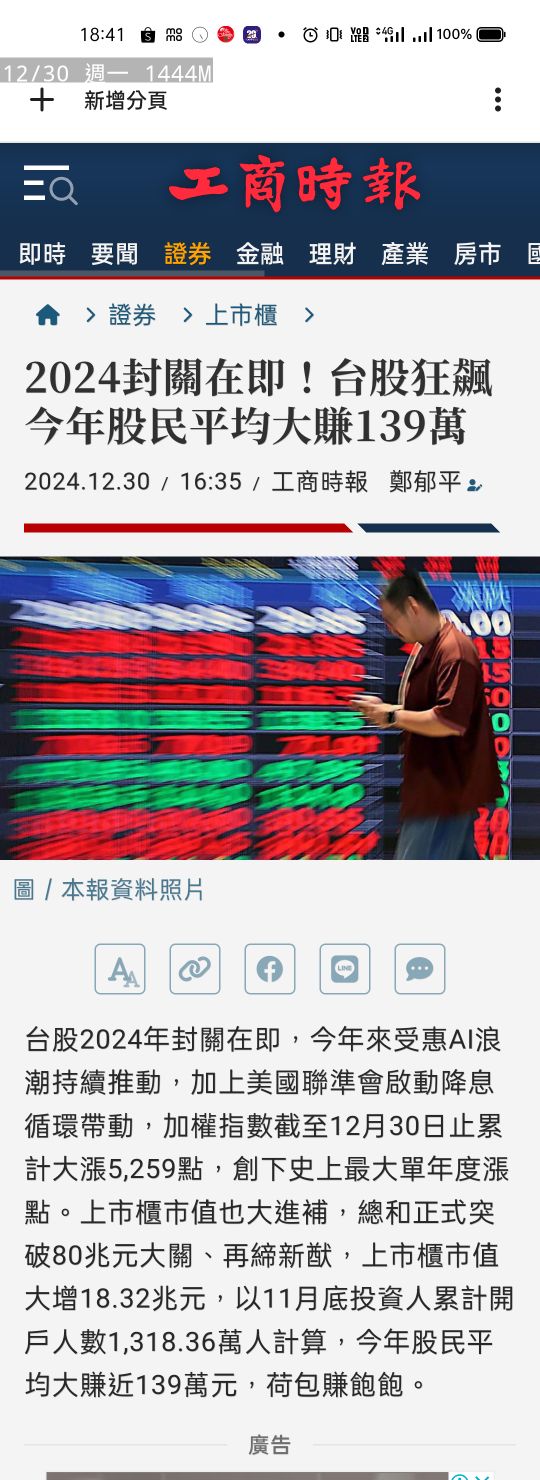 TWA00 加權指數 - 2024封關在即！台股狂飆 今年股民平均大賺139萬！｜股市爆料同學會