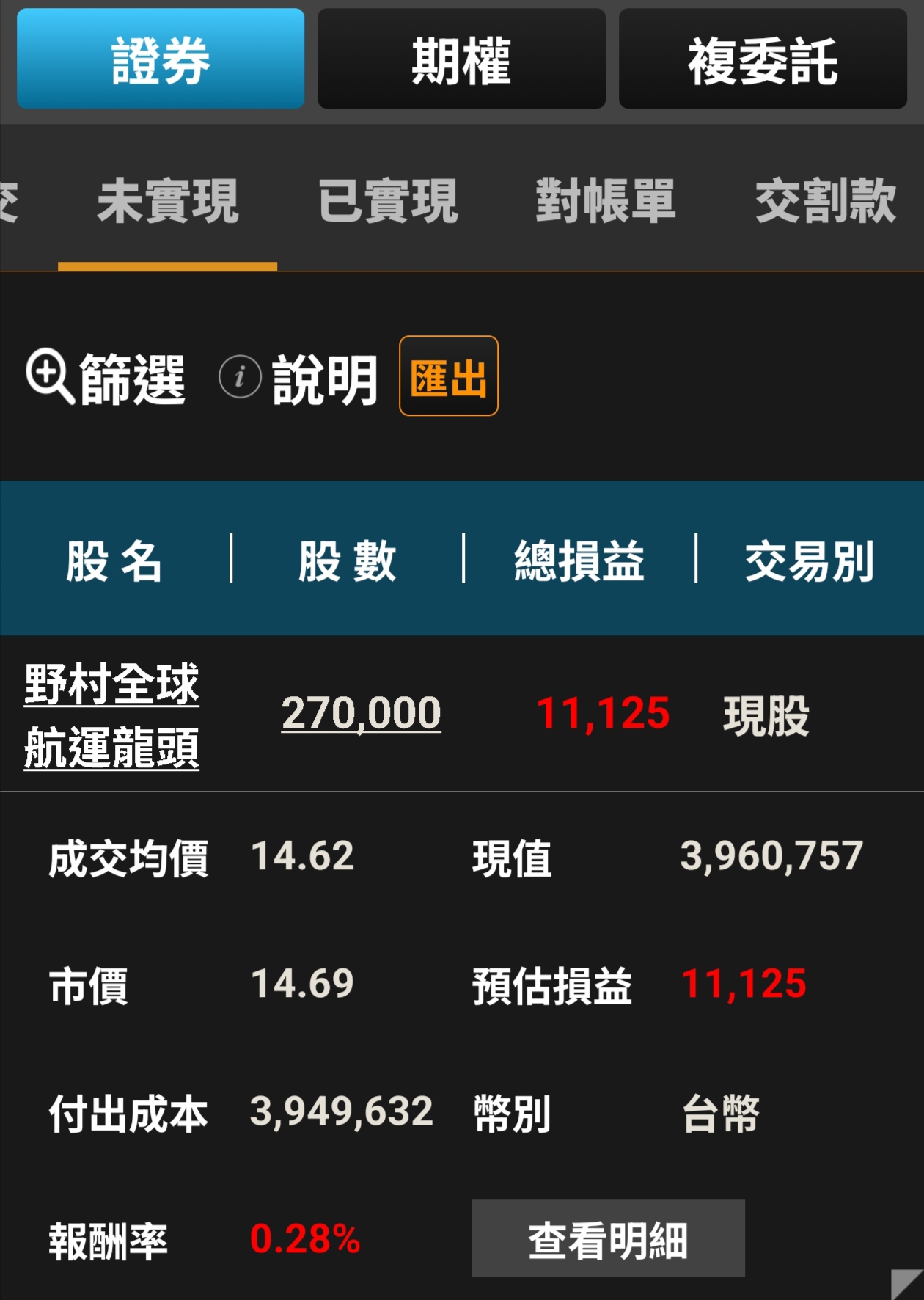 野村全球航運龍頭(00960)ETF-今日股票股價與歷史行情走勢