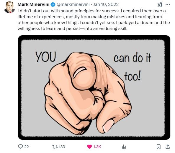 TWA00 加權指數 - Mark Minervini推特X翻譯數則 1. 我一開始...｜CMoney 股市爆料同學會