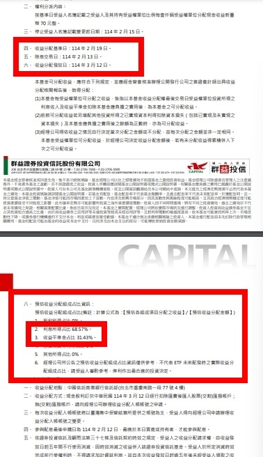 00953B 群益優選非投等債 - 953 (1)依2/14群益投信重要公告所示，3/12發放之...｜股市爆料同學會