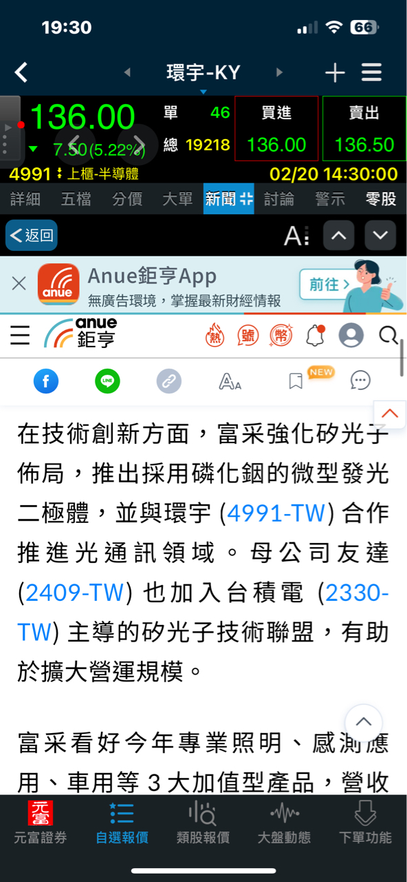 環宇-KY(4991)-最新股價與股票討論區