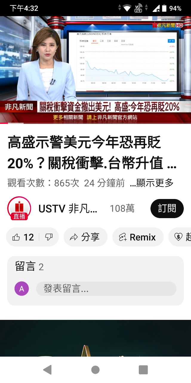 4120 友華 - 若真如高盛證券預測，美元今年還要再貶20%，那麽台幣不就至少...｜股市爆料同學會