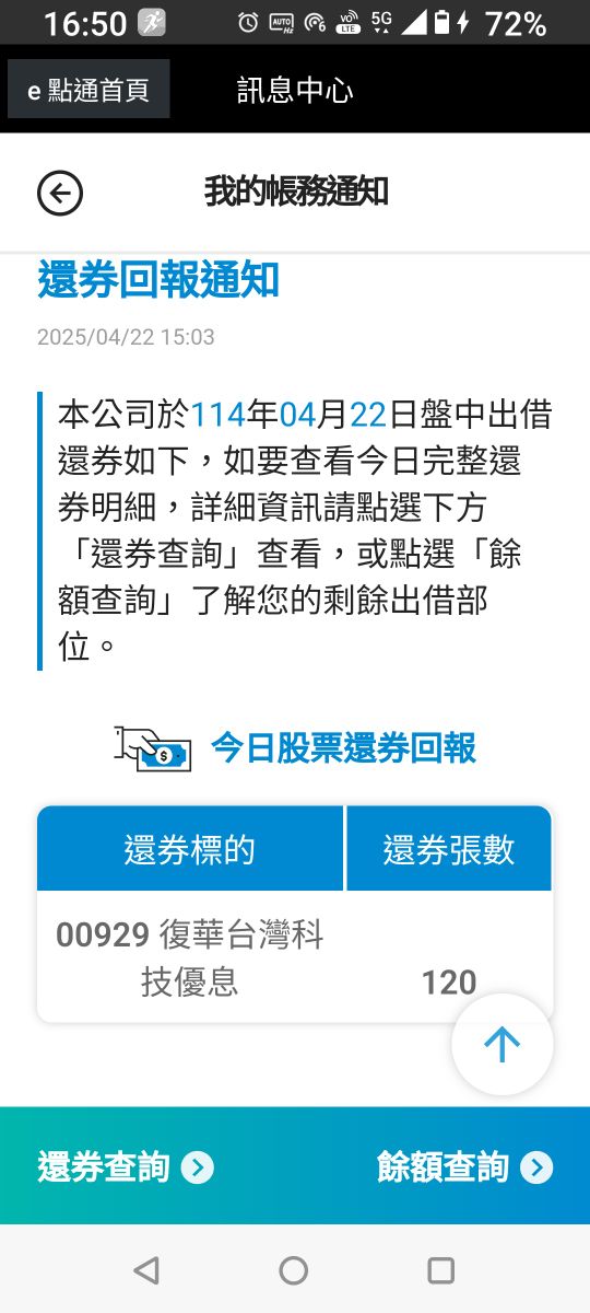 復華台灣科技優息(TPE:00929)-今日股價與歷史行情走勢