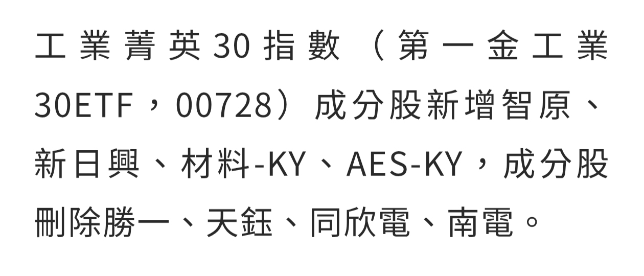 4763 材料-KY - 00728 ETF 新增材料KY 2025/5/5 17...｜股市爆料同學會