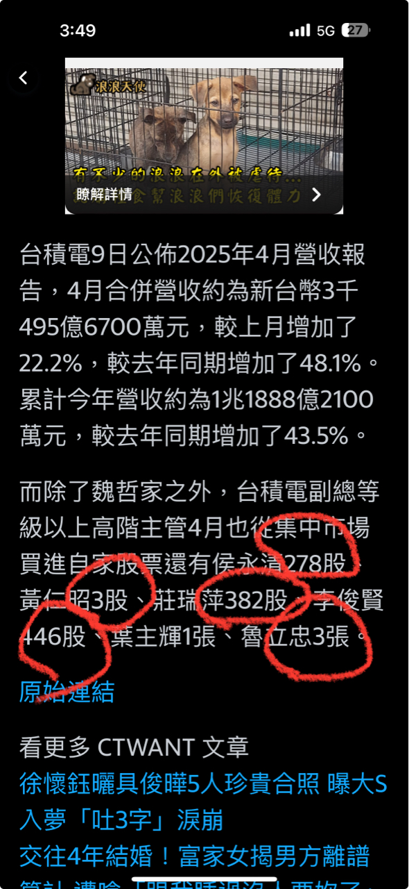 TWA00 加權指數 - 5/11 台積電高層的操作｜股市爆料同學會