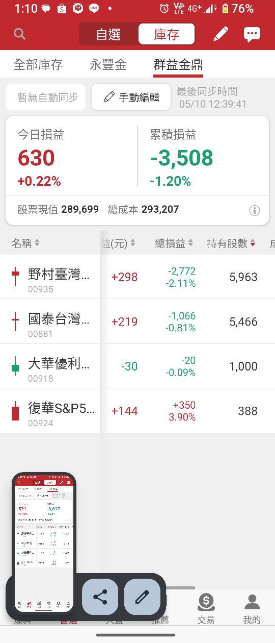 大華優利高填息30(TPE:00918)-今日股價與歷史行情走勢