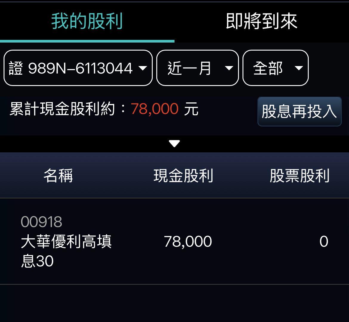 2025年大華優利高填息30(00918)股利-ETF歷年配息、股利日與配息計算｜CMoney 股市爆料同學會