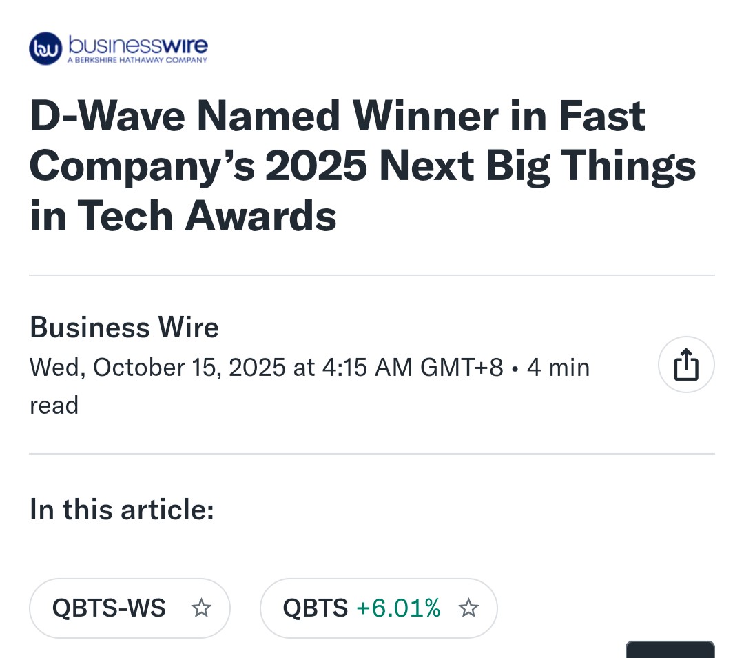 D-Wave Quantum Inc. Common Shares(QBTS)/D-Wave Quantum|美股|盤前盤後股價與歷史股價走勢 ...